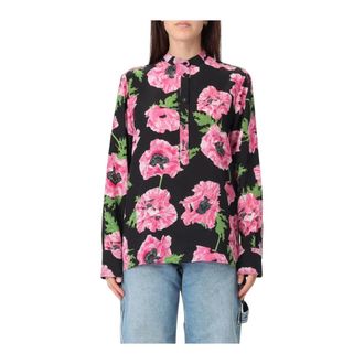 Stella McCartney Pink Poppy Print Shirt - - Blouses & Shirts - Damen - Mehrfarbig - S