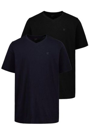 JP1880 T-Shirt T-Shirts Basic 2er-Pack V-Ausschnitt Halbarm (2-tlg)