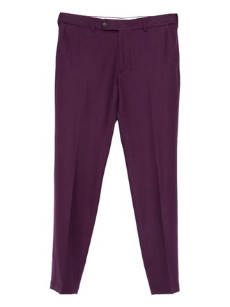 Cellar Door pantalon en laine &agrave; coupe fusel&eacute;e - Violet