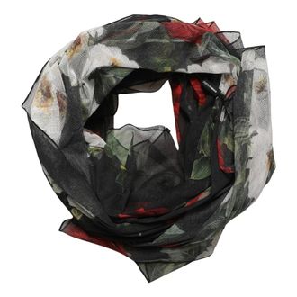 Dolce & Gabbana Ch&acirc;le en coton imprim&eacute; floral - Femme - Accessoires - Multicolore - Taille: ONE Size