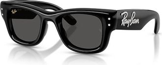 Ray-Ban Wayfarer Puffer Crystal Edition Sonnenbrillen Schwarz Und Strass Fassung Schwarz Glas 47-23