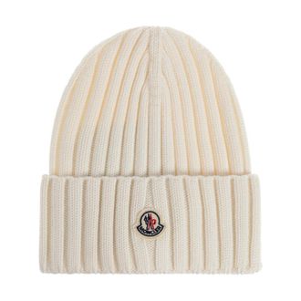 Moncler Femme, Accessoires, Beige, Taille: ONE Size Bonnet en laine