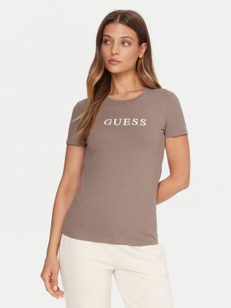 Guess T-Shirt O5RI01 KBBU1 Beige Regular Fit