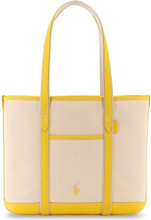 Polo Ralph Lauren Femme, Sacs, Multicolore, Taille: ONE Size Cabas en coton et cuir