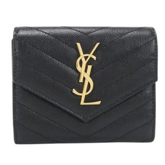 Saint Laurent Pre-owned Tri-fold Geldb&ouml;rse - - Pre-owned - Damen - Schwarzk - ONE SIZE