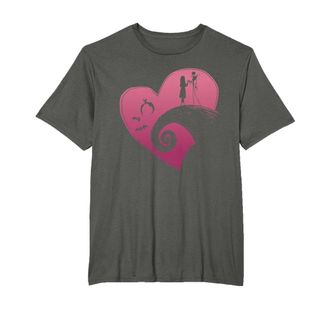 Disney The Nightmare Before Christmas Jack and Sally Heart T-Shirt