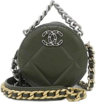 Chanel Sac bandouli&egrave;re vintage doccasion - Femme - Pre-owned - Vert - Taille: ONE Size