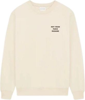 Dr&ocirc;le de Monsieur Homme, Sweatshirts et sweats &agrave; capuche, Beige, Taille: S Felpa SweaT-shirt