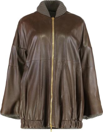 Alberta Ferretti Damen, Jacken, Braun, XSGröße