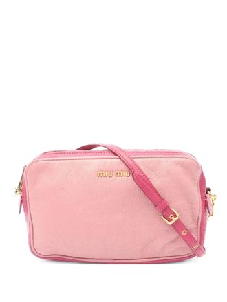 Miu Miu sac porté épaule Madras (années 2000) - Rose