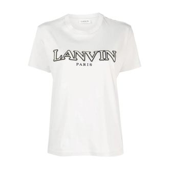 Lanvin Curb Regular Fit T-Shirt - - Tops - Damen - Wei&szlig; - XS
