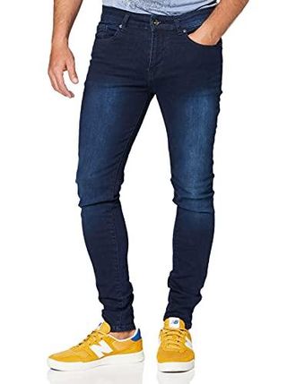 Enzo Jeans Homme Ez326 Jean skinny, Bleu (Darkwash), 36W / 32L (Taille fabricant: 36 R) EU