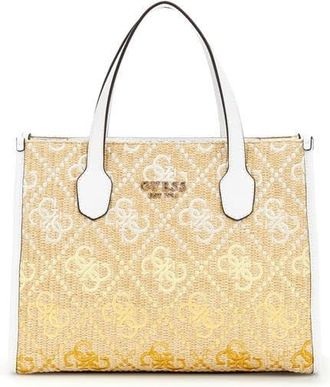 Guess Silvana Tragetasche mit 2 F&auml;chern, Cornsilk Logo