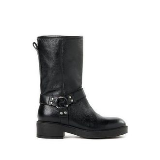 Saison 1865 Bottines motardes &agrave; talons Darla en cuir