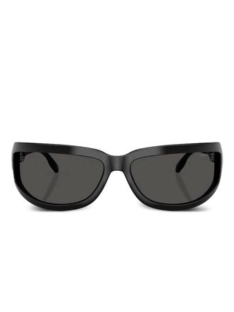 Michael Kors Zion Sonnenbrille mit geometrischem Gestell - Schwarz