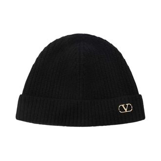 Valentino Garavani Schwarze Kaschmir H&uuml;te f&uuml;r Frauen - - Accessories - Herren - Schwarzk - ONE SIZE
