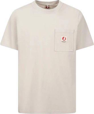 Murphy & Nye Homme, Tops, Blanc, Taille: S Logo T-Shirt