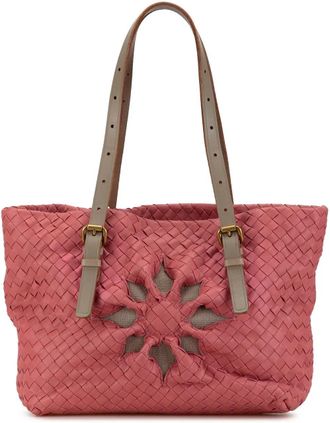 Bottega Veneta Shopper - Intrecciato Marquise Flower Tote - Gr. unisize - in Gold - f&uuml;r Damen