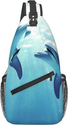 Generic Sac &agrave; bandouli&egrave;re sur le th&egrave;me des dauphins - Sac &agrave; dos de voyage pour homme - Sac &agrave; dos de randonn&eacute;e