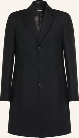 HUGO BOSS Wollmantel Hyde schwarz