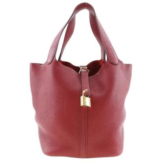 Herm&egrave;s Pre-owned Picotin Lock MM Handbag Red - Femme - Pre-owned - Rouge - Taille: ONE Size