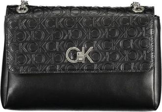 Calvin Klein Femme, Sacs, Noir, Taille: ONE Size 2 Chain Shoulder Bag