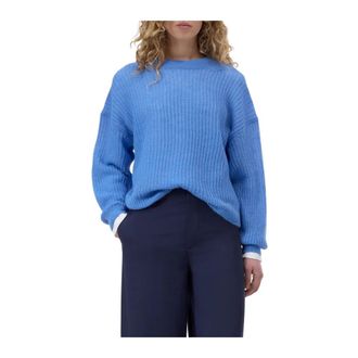 Closed Femme, Pulls, Bleu, Taille: 40 FR Pull en m&eacute;lange dalpaga et de laine
