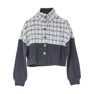 Karl Lagerfeld Boucl&eacute; Mix Jacke - - Jackets - Damen - Wei&szlig; - XS