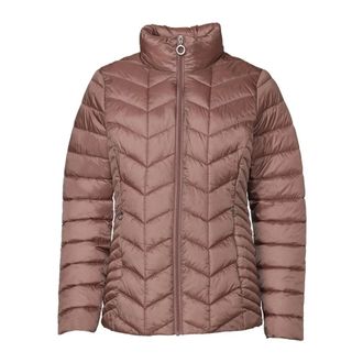 Danwear Luxuri&ouml;se Rose Daunenjacke Gunda 56 - - Jackets - Damen - Braun - 3XL
