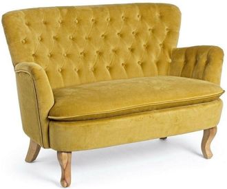 Arcotec 2-Sitzer Vintage Sofa Orlins Senf 114x69x79h cm