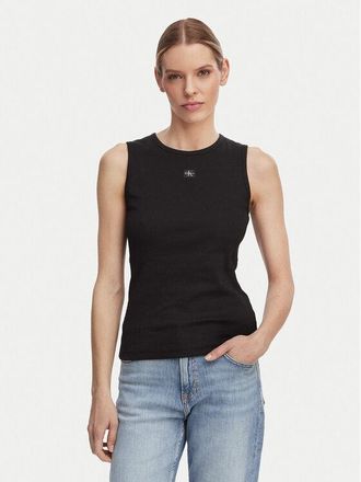 Calvin Klein Jeans Top LV047F246G Schwarz Slim Fit