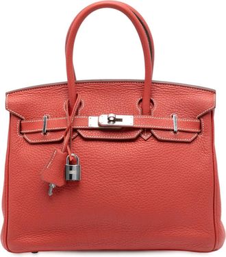 Herm&egrave;s Crossbody Bags - Limited Edition Togo Birkin Retourne 30 Eclat - Gr. unisize - in Rot - f&uuml;r Damen