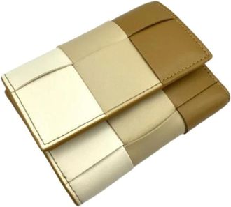 Bottega Veneta unisex, Pre-owned, Beige, Taille: ONE Size Portefeuille en tissu Pre-owned