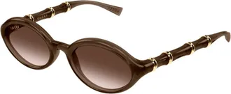 Gucci GG2059S Oval Frame Sunglasses