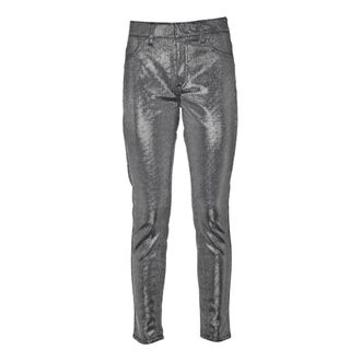 Dondup Lam&eacute; Appetite Hose mit Rei&szlig;verschluss - - Trousers - Damen - Grau - W26