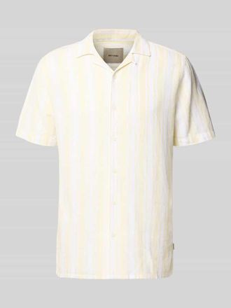 Only & Sons Regular Fit Leinenhemd aus Baumwoll-Leinen-Mix Modell CAIDEN