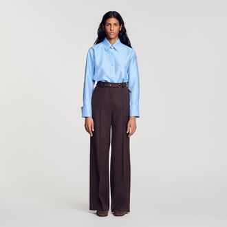 Sandro Pantalon &agrave; anneaux m&eacute;talliques