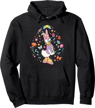 Disney Daisy Duck with Bunny Ears and Easter Egg Spring Pullover Hoodie