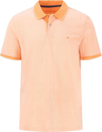 Fynch-Hatton Piqu&egrave;-Poloshirt in Two-Tone-Optik Sunny orange/XXL