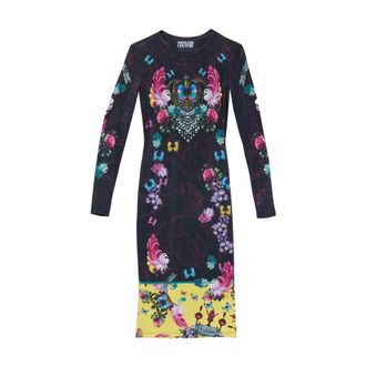 Versace Jeans Couture Abito Lungo Cabinet de Curiosite - - Dresses - Damen - Mehrfarbig - XS