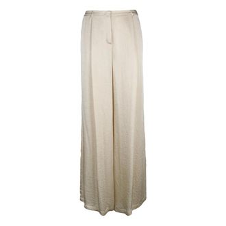 Marella Femme, Pantalons, Beige, Taille: 44 FR Silicio Wide Pantalons