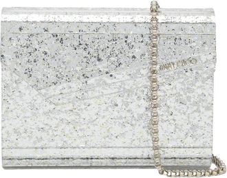 Jimmy Choo London Femme, Sacs, Beige, Taille: ONE Size Pochette Rigide