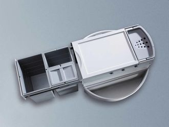 Hailo 3646231 Abfallsammler Rondo 90.3/40 P f&uuml;r Diagonal-Ecksp&uuml;lenschr&auml;nke ab 900 mm Breite