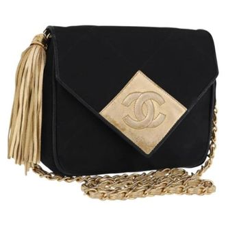 Chanel Pre-owned Satin Shoulder Bag - - Pre-owned - Damen - Schwarzk - ONE SIZE