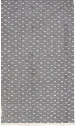 A|X Armani Exchange Femme, Accessoires, Gris, Taille: ONE Size &Eacute;charpe en viscose jacquard avec logo et franges