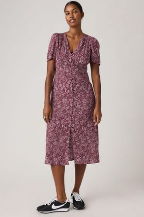 Levi's Paola Midi-Kleid kurzarm - Damen - Rot / Rot