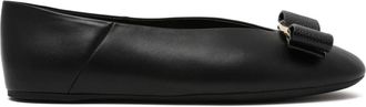 Ferragamo Femme, Chaussures, Noir, Taille: 39 1/2 EU Vara Ballet Flats