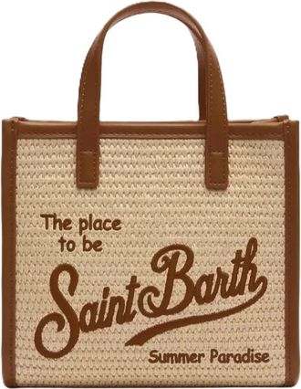 MC2 Saint Barth Femme, Sacs, Jaune, Taille: ONE Size Vivian Mini Straw Bag