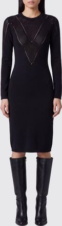 Liu Jo Robe fourreau midi en jersey ajour&eacute; &agrave; manches longues