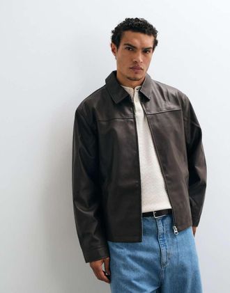 Asos veste Harrington marron